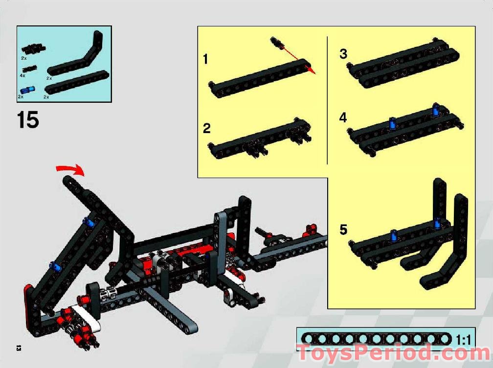 LEGO 8682 Nitro Intimidator Instructions and Parts List