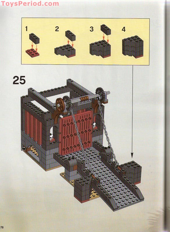 LEGO 8877 Vladek's Dark Fortress Instructions and Parts List