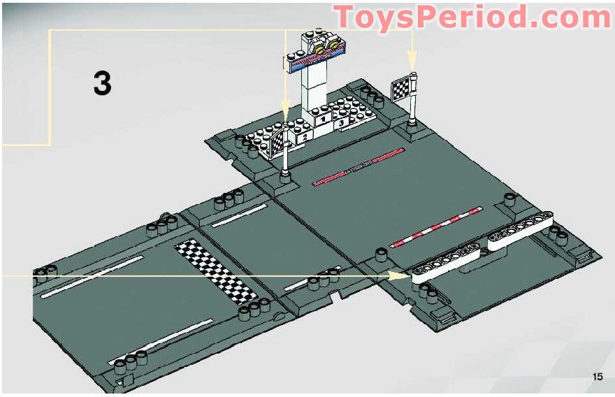 LEGO 8125 Thunder Raceway Instructions and Parts List