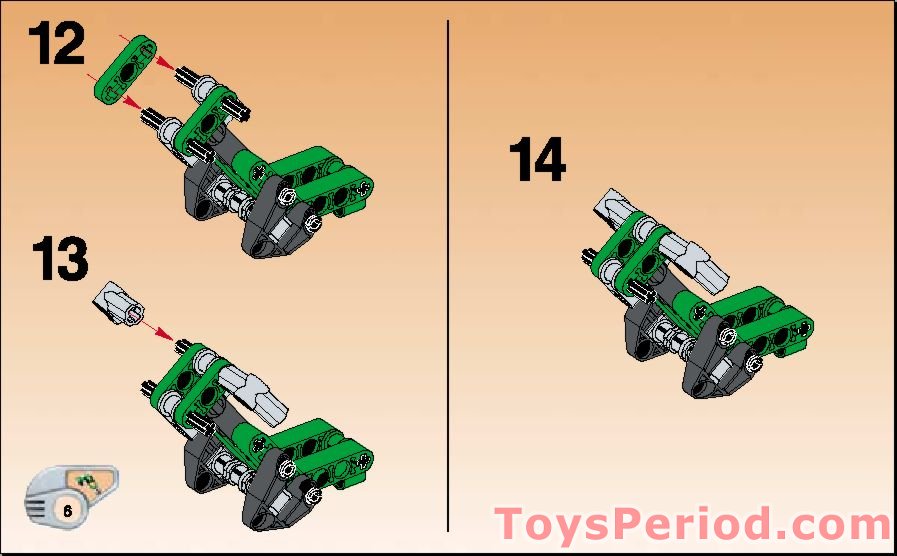 LEGO 8236 Bike Burner Instructions and Parts List