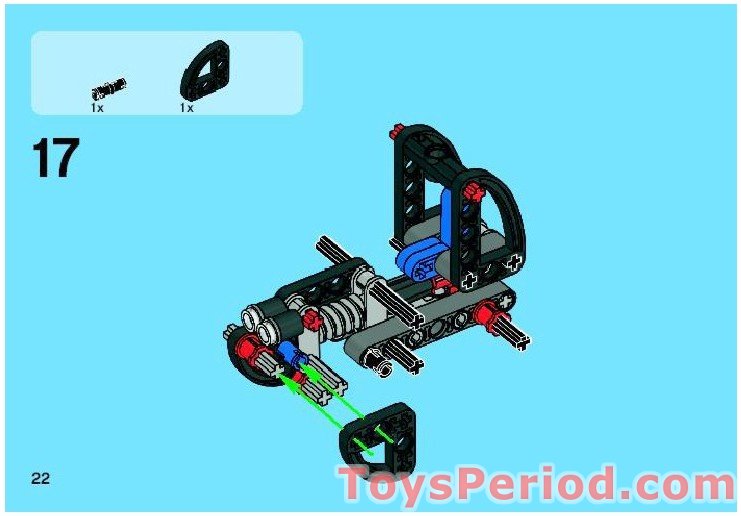 LEGO 8260 Tractor Instructions and Parts List