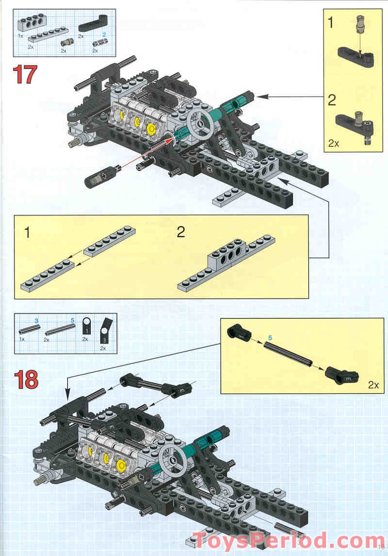 LEGO 8428 Turbo Command Instructions and Parts List