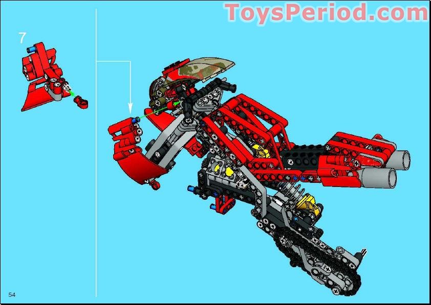 LEGO 8420 Street Bike Instructions and Parts List