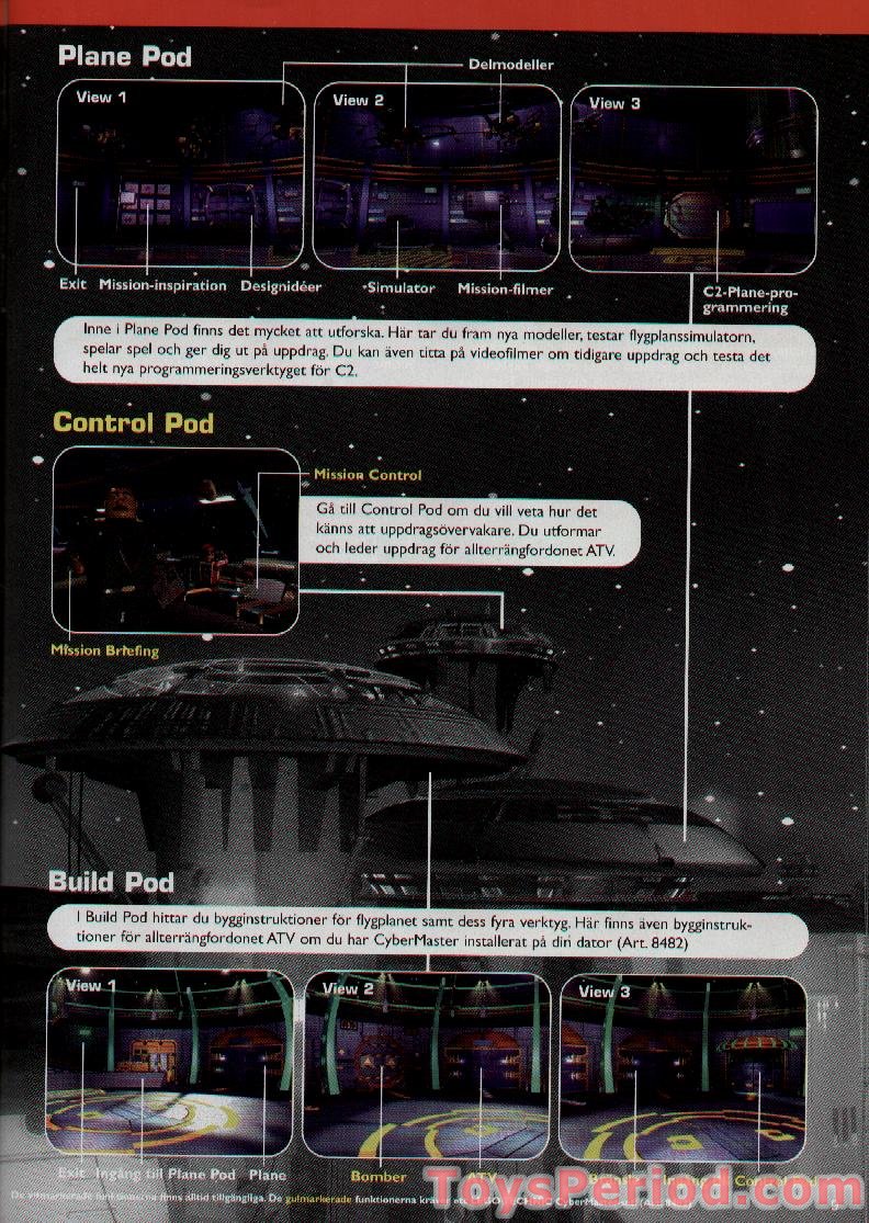 LEGO 8450 Mission Experience Pack Instructions and Parts List