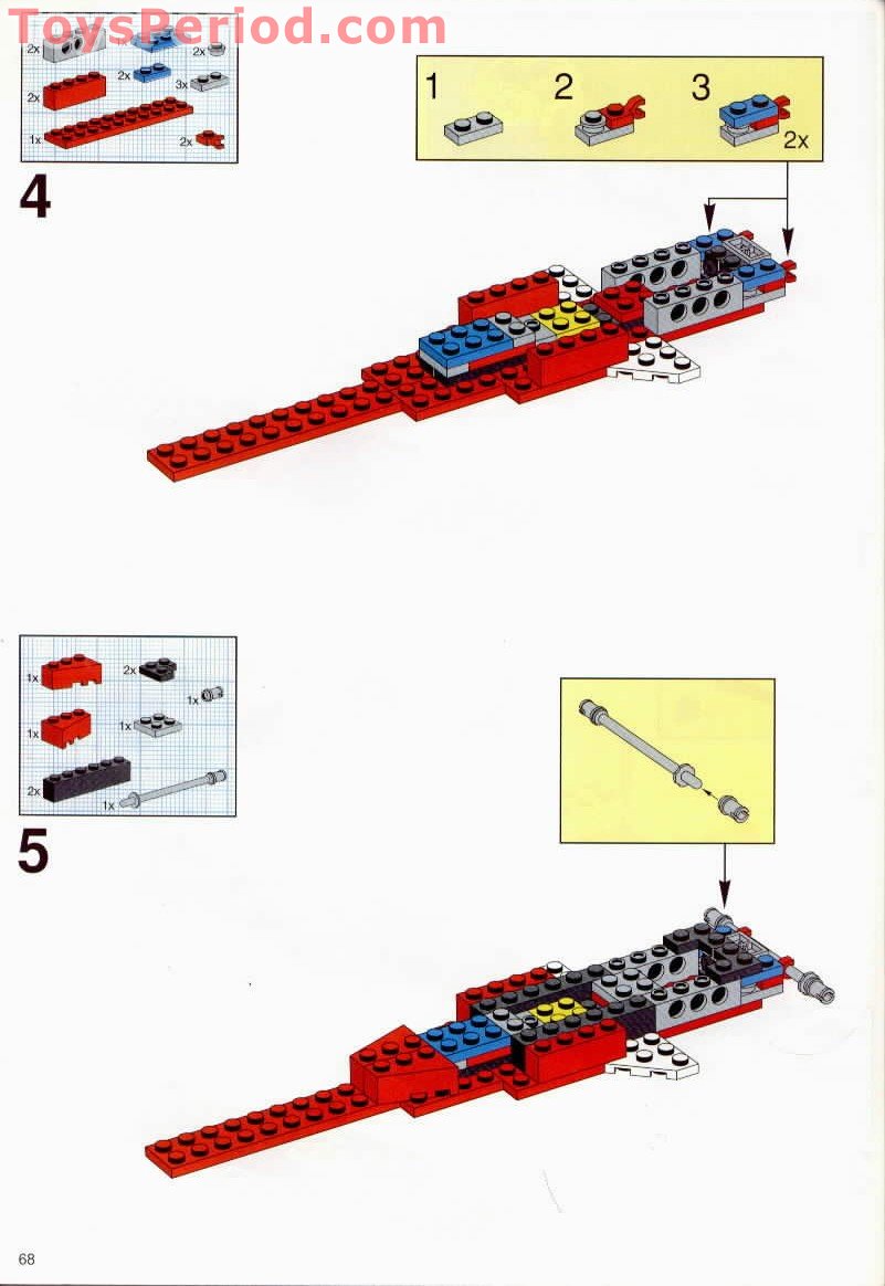 LEGO 5591 Mach II Red Bird Rig Instructions and Parts List