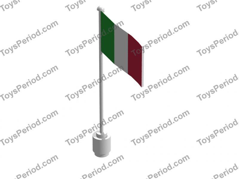 LEGO Sets with Part 777p08 Flag on Flagpole, Wave with Italy Pattern