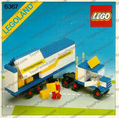 LEGO 6367 Semi Truck Instructions and Parts List