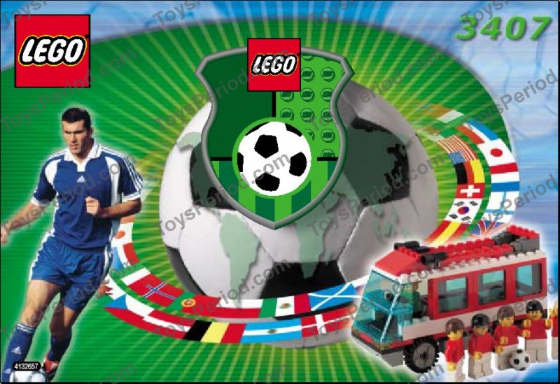 LEGO 3407 Red Bus Instructions and Parts List