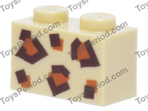 LEGO Sets with Part 3004pb270 Brick 1 x 2 with Dark Brown and Dark ...