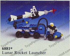 LEGO 6881 Lunar Rocket Launcher Instructions and Parts List