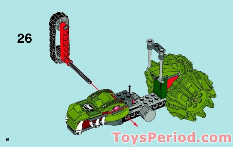 LEGO 70001 Crawley's Claw Ripper Instructions and Parts List