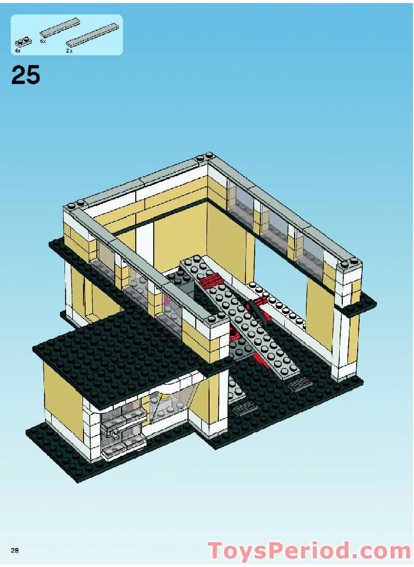 LEGO 10200 Custom Car Garage Instructions and Parts List