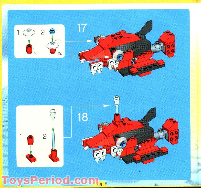 LEGO 4506 Deep Sea Predators Instructions and Parts List