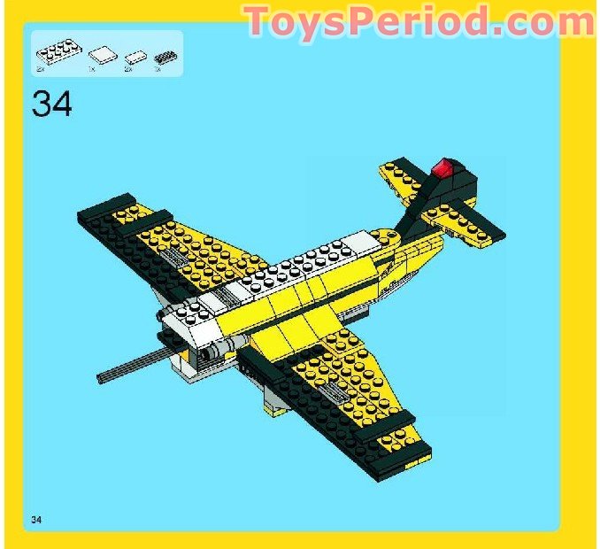 LEGO 6745 Propeller Power Instructions and Parts List