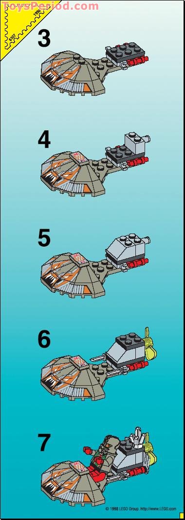 LEGO 6107 Recon Ray Instructions and Parts List