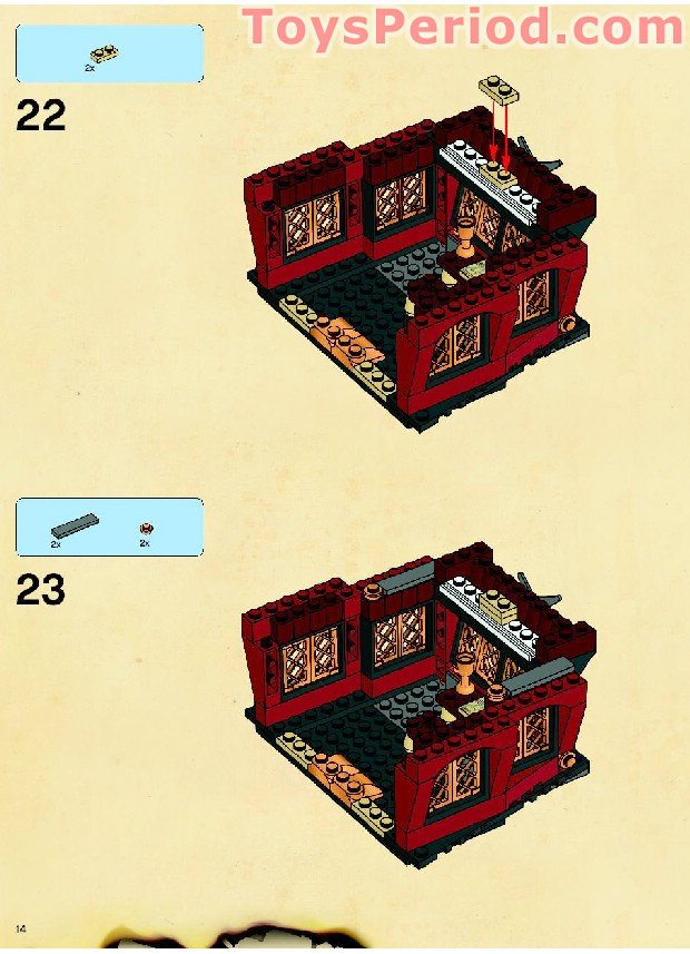 LEGO 6243 Brickbeard's Bounty Instructions and Parts List