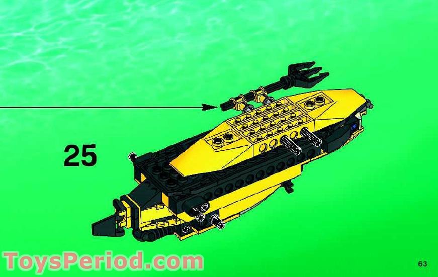 LEGO 7773 Tiger Shark Attack Instructions and Parts List