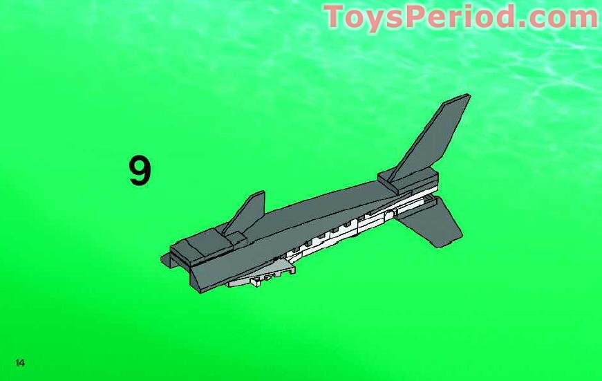 LEGO 7773 Tiger Shark Attack Instructions and Parts List
