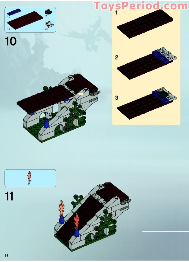 LEGO 7079 Drawbridge Defense Instructions and Parts List