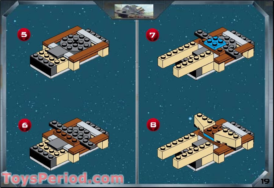 LEGO 7155 Trade Federation AAT Instructions and Parts List