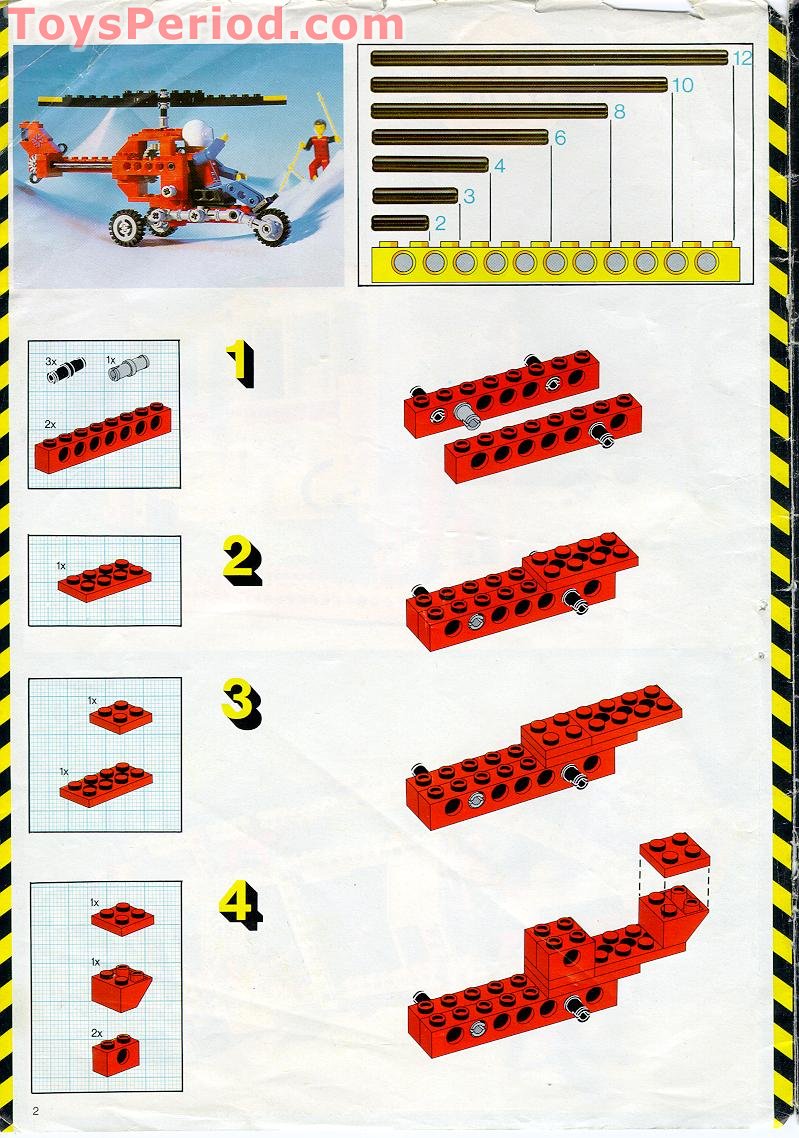 LEGO 8680 Arctic Rescue Base Instructions and Parts List
