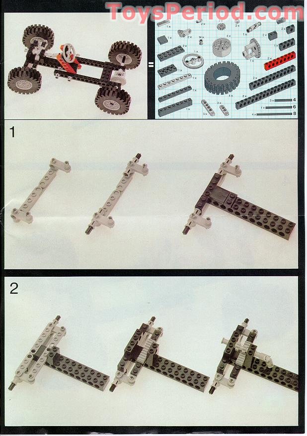 LEGO 8848 Power Truck Instructions and Parts List