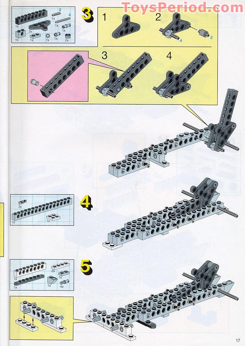 LEGO 8872 Forklift Transporter Instructions and Parts List