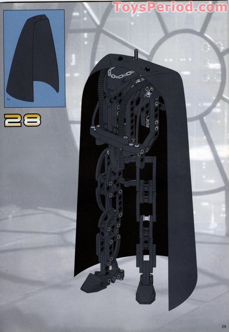 LEGO 8010 Darth Vader Instructions and Parts List