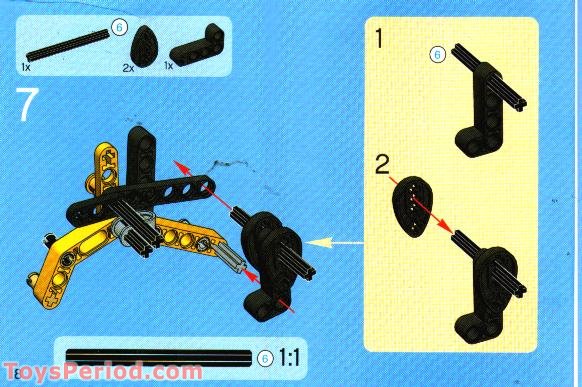 LEGO 8418 Mini Loader Instructions and Parts List