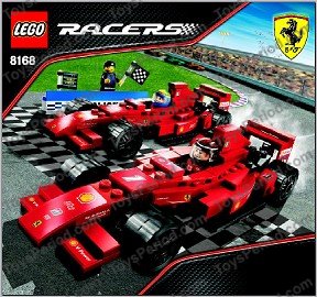 LEGO 8168 Ferrari Victory Instructions and Parts List