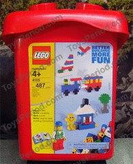 LEGO 4105-3 487 Piece Red Bucket Instructions and Parts List