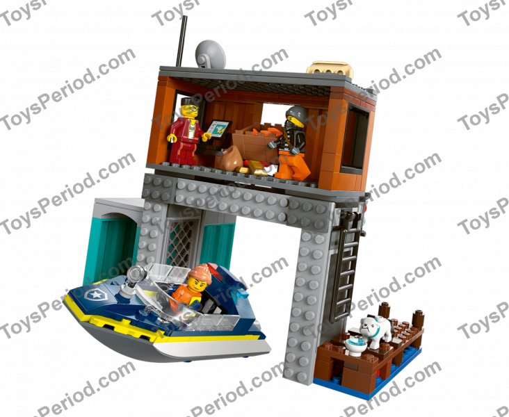 LEGO 60417 Police Speedboat and Crooks' Hideout Set Parts List