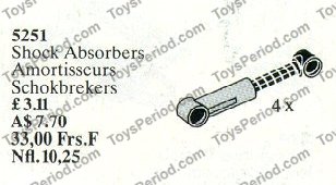LEGO 5251 Small Shock Absorbers Set Parts List