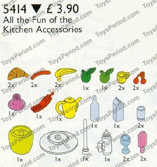 LEGO 5414 Kitchen Set Parts List