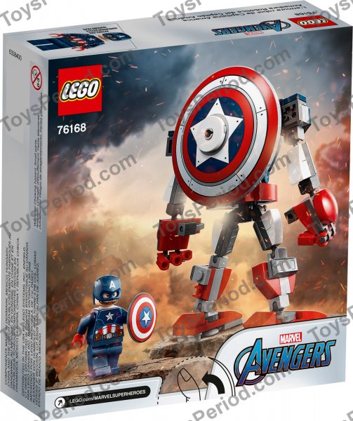 LEGO 76168 Captain America Mech Armor Set Parts List