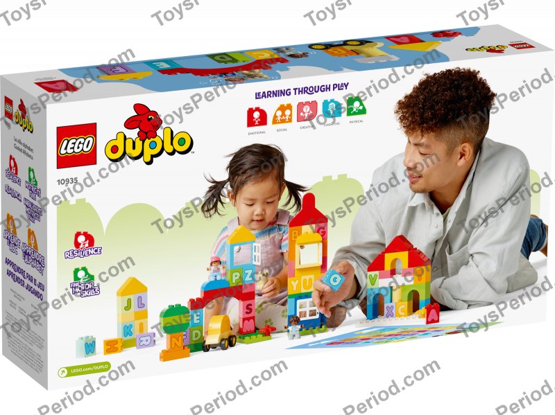 LEGO 10935 Alphabet Town Set Parts List