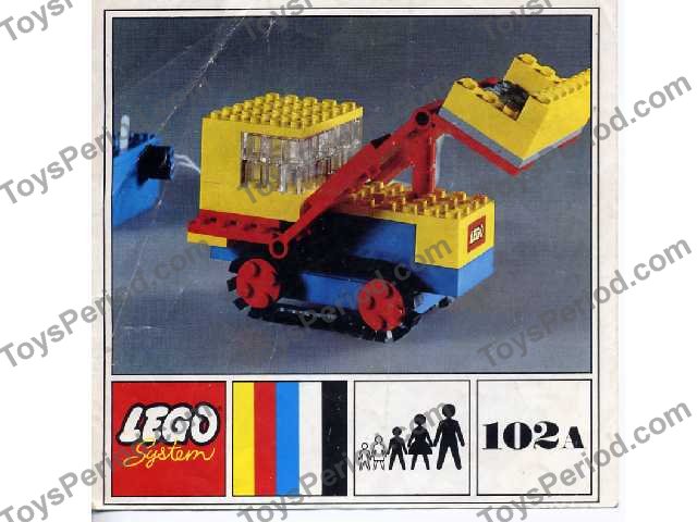 LEGO 102A Front-End Loader Instructions and Parts List