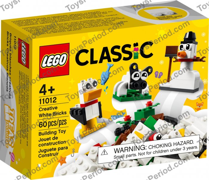 LEGO 11012 Creative White Bricks Set Parts List