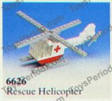 LEGO 6626-1 Rescue Helicopter Instructions and Parts List