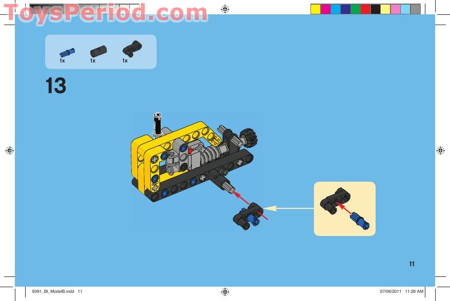 LEGO 9391 Crawler Crane Instructions and Parts List