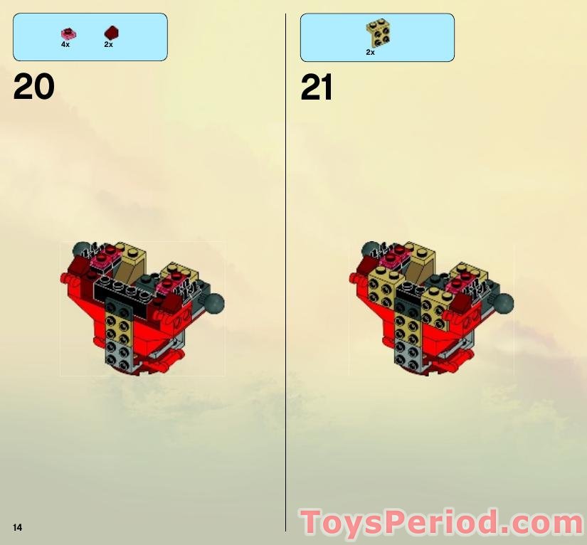 LEGO 9448 Samurai Mech Instructions and Parts List