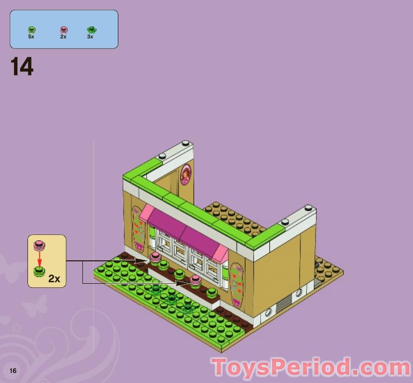 LEGO 3315 Olivia's House Instructions and Parts List