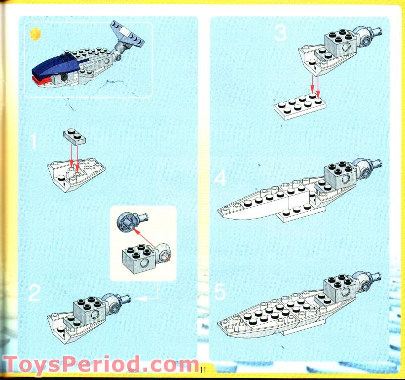 LEGO 4506 Deep Sea Predators Instructions and Parts List