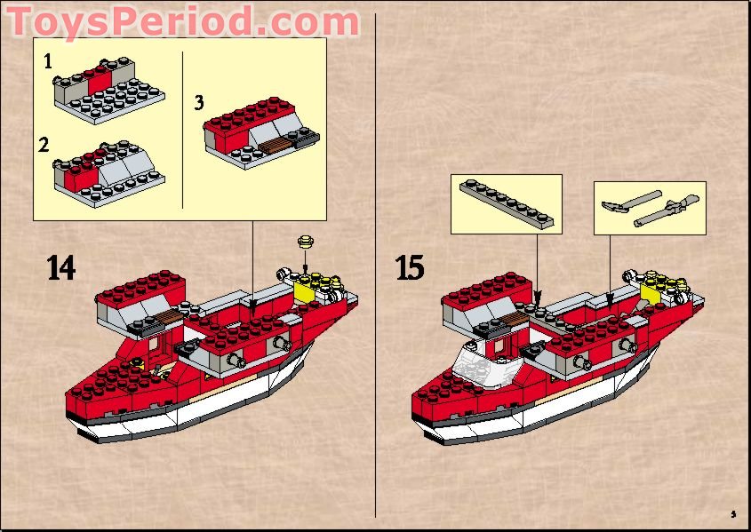 LEGO 5935 Island Hopper Instructions and Parts List
