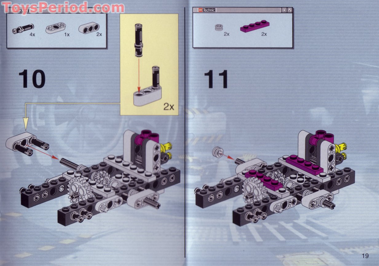 LEGO 5222 Chassis Pack Instructions and Parts List
