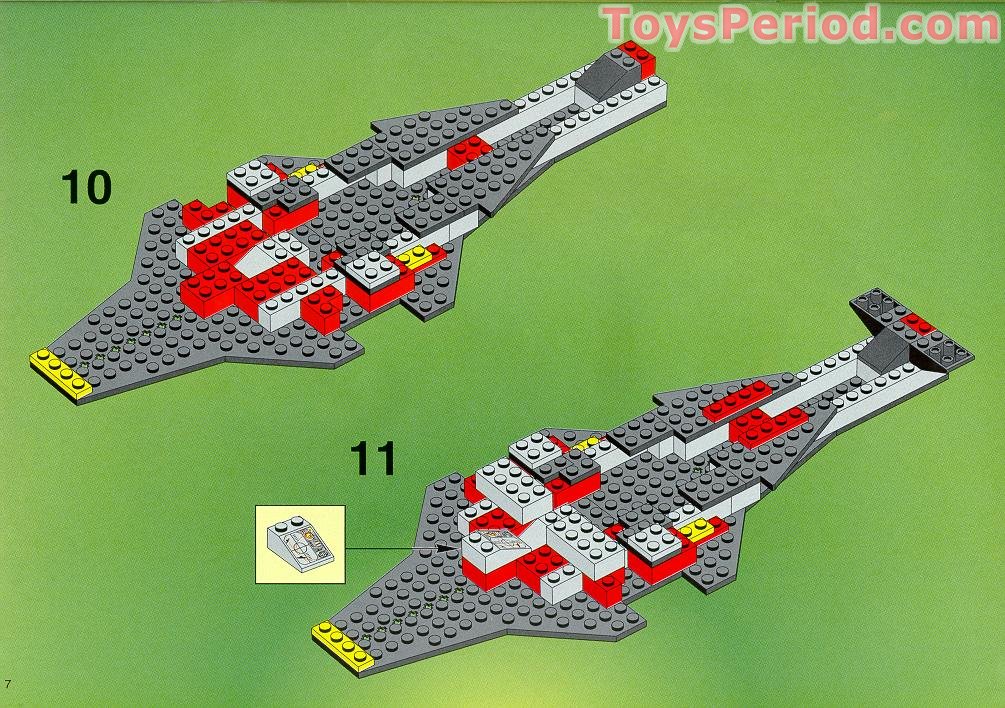 LEGO 6979 Interstellar Starfighter Instructions and Parts List