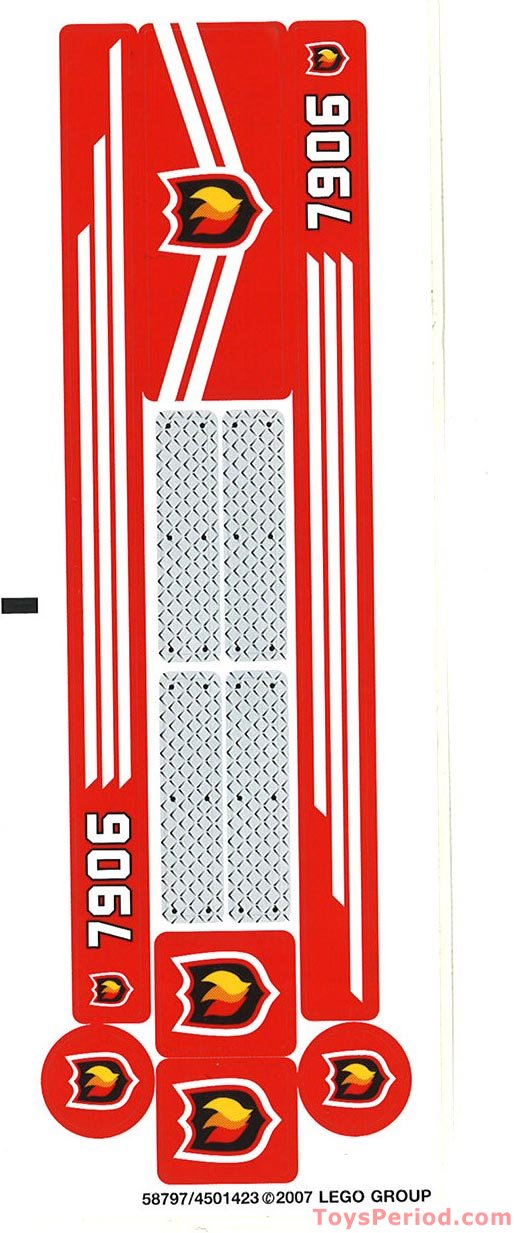 LEGO 7906 Fire Boat Instructions and Parts List