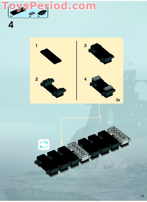 LEGO 7041 Troll Battle Wheel Instructions and Parts List