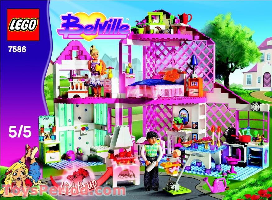 LEGO 7586 Sunshine Home Instructions and Parts List