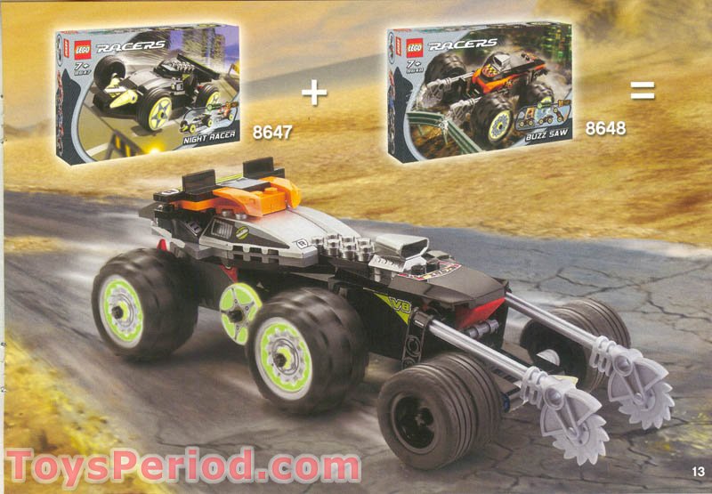 LEGO 8648 Buzz Saw Instructions and Parts List